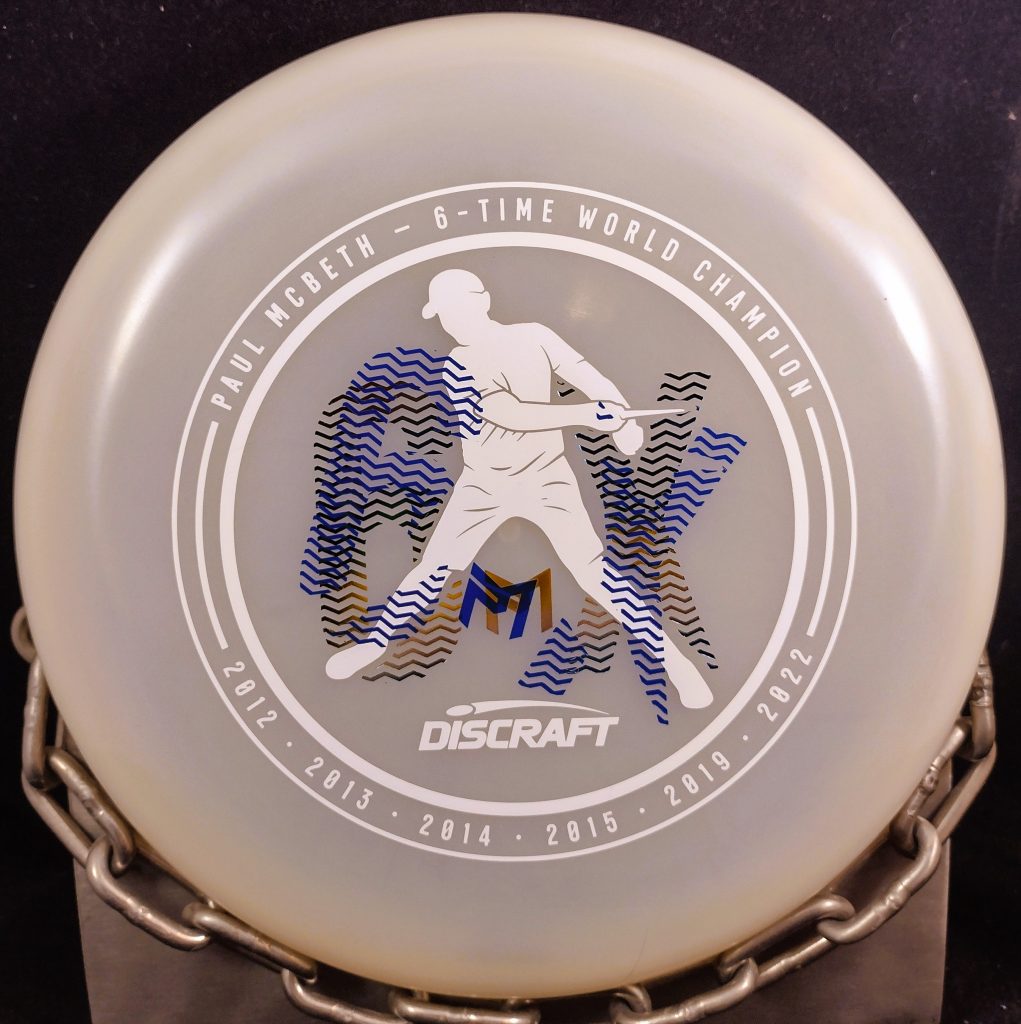 Discraft Paul McBeth 6X (Double Stamp) Glow Z LUNA Golf Disc 173-4 ...